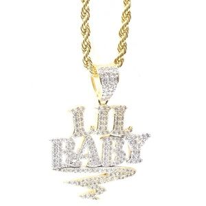 Accessories | Two Tone Finish Lab Diamond Lil Baby Charm Chain | Poshmark